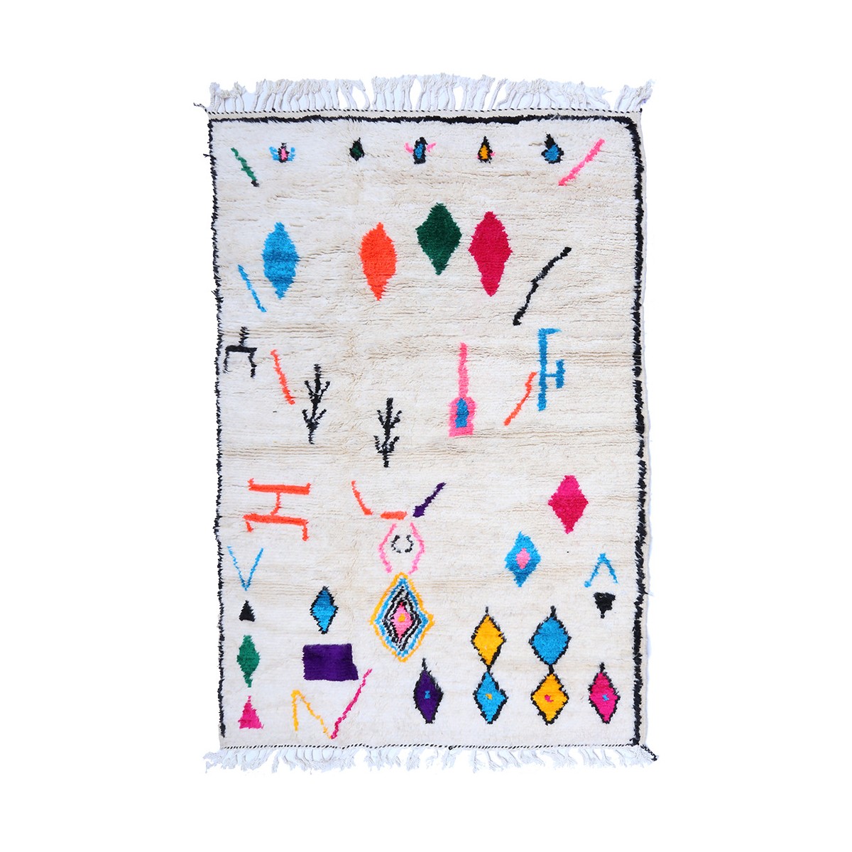 Big berber carpets handmade in Morocco | Around 2,5 x 1,5m