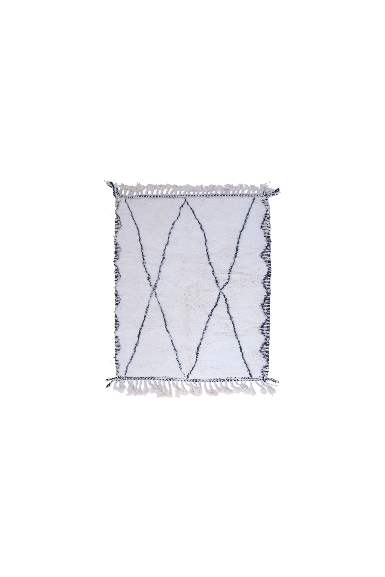 Berber carpet Béni Ouarain - + DESCRIPTION PATTERN AND STYLE AND CORRIDOR